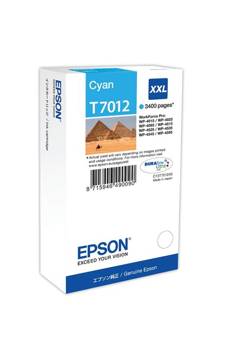 Ink Cartridge Xxl Cyan K Ink Consumables Ink Paper Products Epson United Kingdom