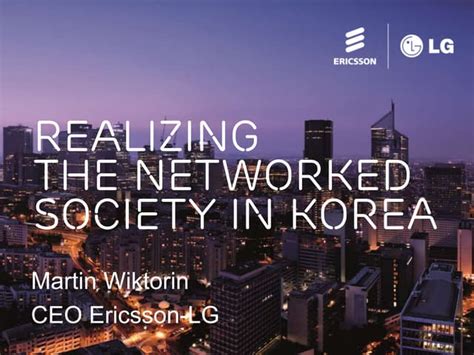 에릭슨엘지 Networked Society Day 2014 기자간담회 Ceo Ppt Ppt