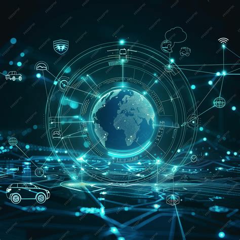 Premium Photo A Digital Globe Is Surrounded By Interconnected Glowing Connections And Icons