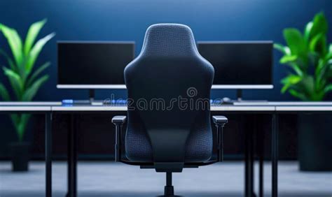 Sleek High Tech Office Space With Modern Design Stock Illustration Illustration Of Plants