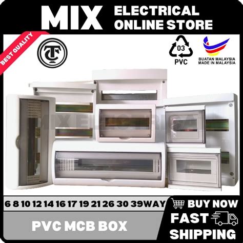 TC Surface PVC MCB DB BOX 6 Way To 39 Way Consumer Unit Consumer Box Shopee Malaysia