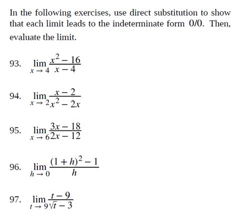 Solved In The Following Exercises Use Direct Substitution