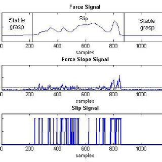 Top Sample Of The Force Signal Obtained From The Index Finger While Download Scientific