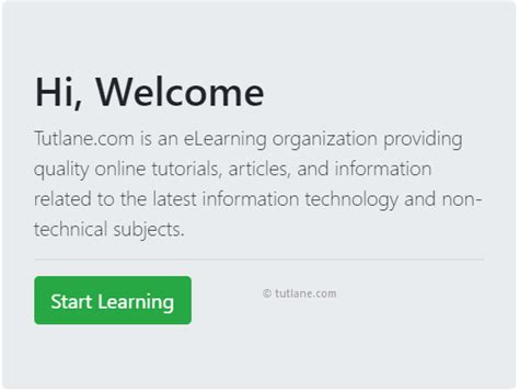 Bootstrap Jumbotron Tutlane