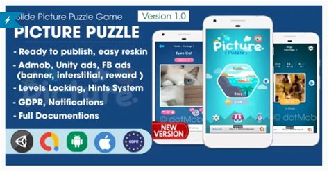 slide picture puzzle unity complete project buycodenow