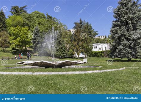 Panorama Of Park St Vrach In Town Of Sandanski Bulgaria Editorial