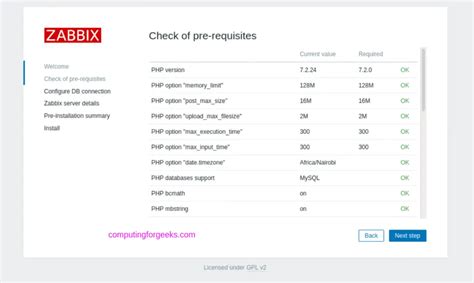 How To Install Zabbix Server 50 On Centos 8 Rhel 8 Computingforgeeks