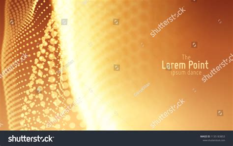 Vector Abstract Particle Wave Points Array Stock Vector Royalty Free