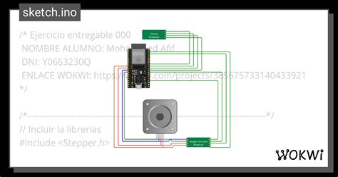 Ejercicio Entregable 000 V0 Sin MQTT Wokwi ESP32 STM32 Arduino