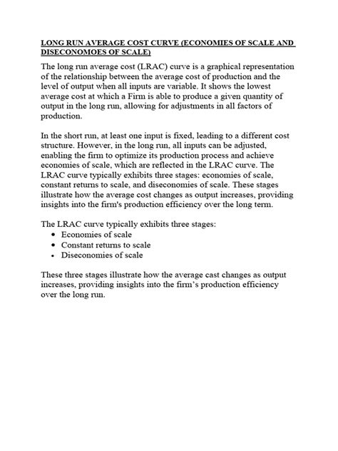 Long Run Average Cost Curve Pdf