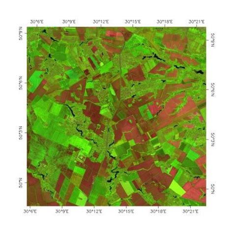 False Color Composition Rgb Swir Nir Red Of Toa Image Over The 20x20 Download Scientific