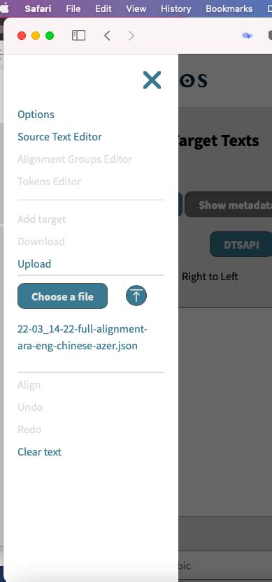 Main Menu Grouping · Issue 86 · Alpheios Projectalignment Editor New · Github