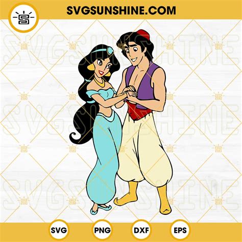 Aladdin And Jasmine Svg Aladdin Svg Princess Jasmine Svg