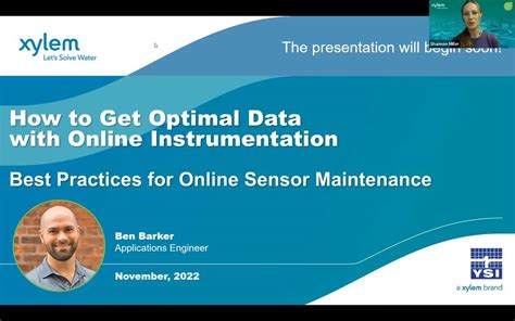 Webinar Best Practices For Online Sensor Maintenance Part 1 Ysi
