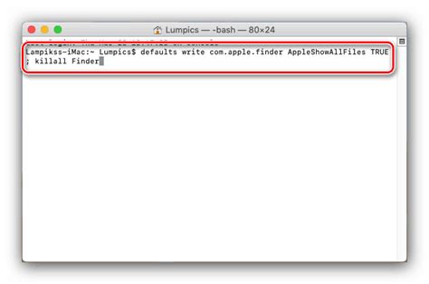 چگونگی نمایش مخفی کردن فایل های پنهان در سیستم عامل Mac