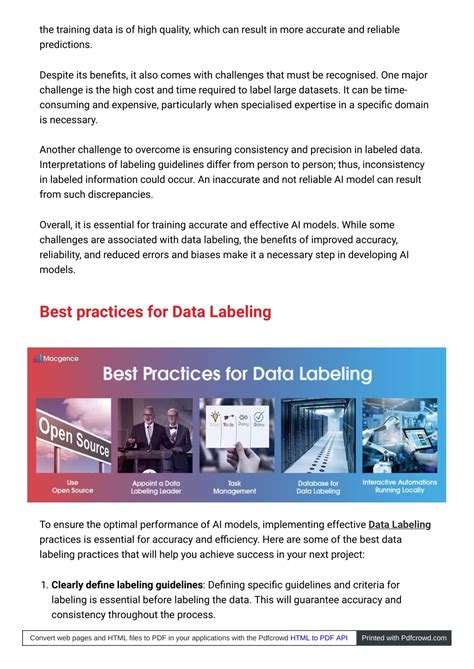 ppt importance of data labeling for ai and ml models macgence
