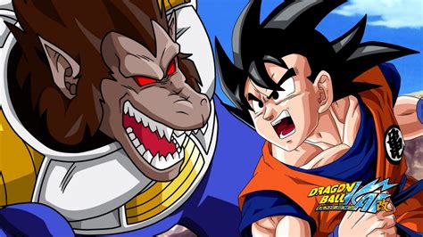 Dragonball Z Son Goku Vs Vegeta Gorilla Formed Illustration Dragon