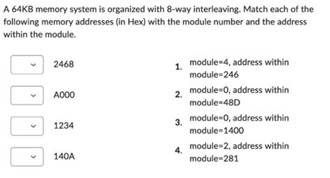 Answered A 64kb Memory System Is Organized With Bartleby