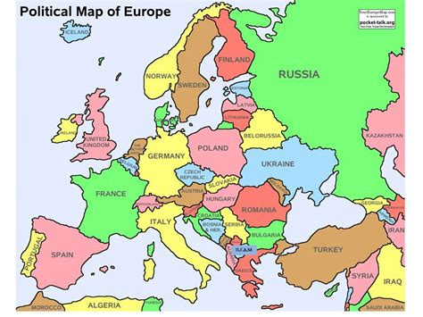 Πολιτικός χάρτης της Ευρώπης Kλειώ