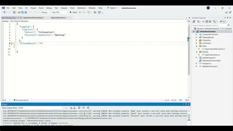 Appsettingsjson File In An Aspnet Core Application Is Connectionstring Suggestions Not Showing