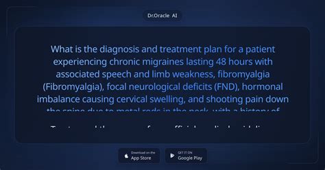 What Is The Diagnosis And Treatment Plan For A Patient Experiencing Chronic Migraines Lasting 48