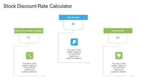 Stock Discount Rate Calculator In Powerpoint And Google Slides Cpb