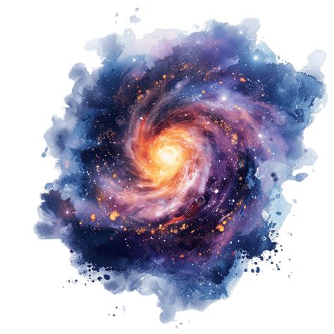Spiral Galaxy Png Top Down View Of Rotating Spiral Galaxy In Deep