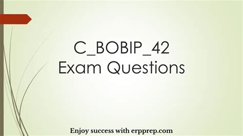 PPT SAP BOBIP Certification Questions Answers And Preparation Tips Pdf PowerPoint
