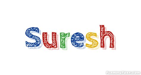 Suresh Logo Free Name Design Tool From Flaming Text