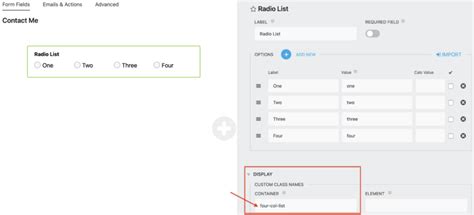How To Create Inline Radio Buttons In Wordpress Ninja Forms