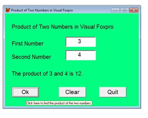 Free Programming Source Codes And Computer Programming Tutorials Product Of Two Numbers In