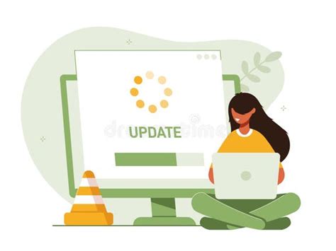 System Or Web Application Upgrade Procedure Concept Of Software Version Update Or Renewal