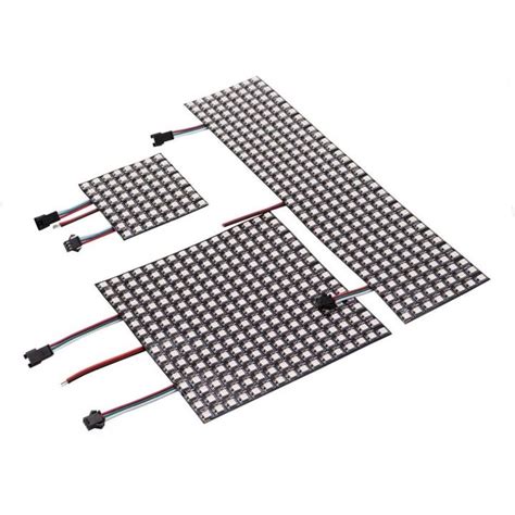 Individually Addressable Flexible Ws2812b With Ic Rgb Led 8x8 16x16 8x32 Pixels Led Panel Module