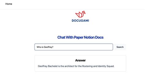 Github Paper Co Notion Chat Langchain Hackathon A Notion Chatbot For Your Knowledge Base