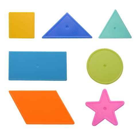一年级数学下册图形教具认识图形学具三角形平行四边形小学生用几何图形教具套装正方形长方形小学数学教具虎窝淘