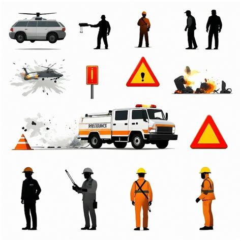 Premium Vector Incident Vector Set White Background Isolated A High Qual