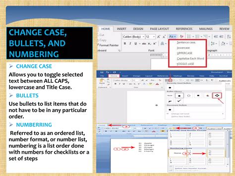 Formatting Features Of Ms Word And Other Features Of Ms Wordpptx By