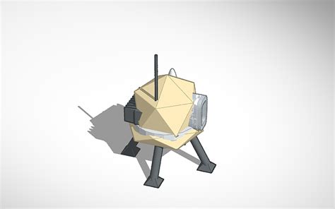 3d Design Moon Lander Mario Tinkercad