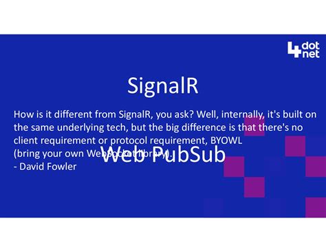 Forget Signalr Start Working With Azure Web Pubsub Speaker Deck