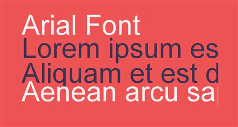Arial Free Font What Font Is