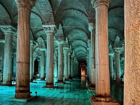 Premium Photo Photo Of The Basilica Cistern From The Inside