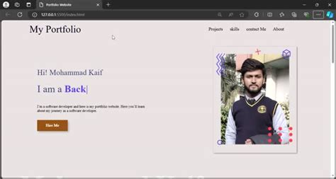 Mohammad Kaif On Linkedin Codsoft Webdevelopment Portfolio Html Css Internpedia