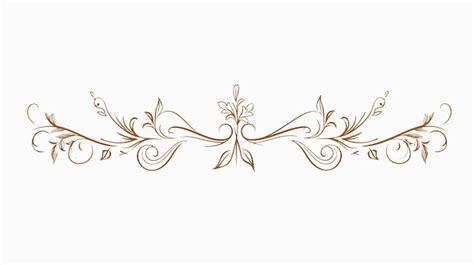 Vintage Decorative Page Break Line For Text Separation Premium Ai Generated Vector