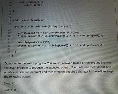 Solved The Following Java Program Returns Errors Your Task Chegg