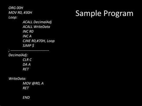 Microprocessor Week 8 Subroutine PPT