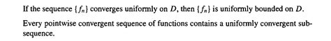Solved If The Sequence Fn Converges Uniformly On D Then Chegg