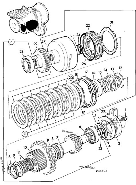 Layshaft Components Ps750 449 13190 Construction Jcb Tm200 Articulated Telehandler Tm200