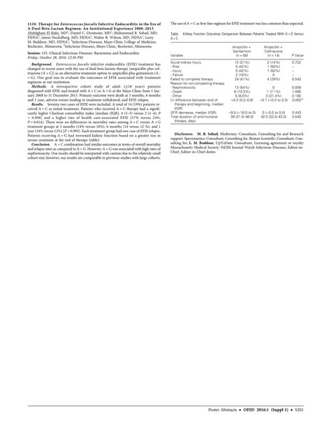 Pdf Therapy For Enterococcus Faecalis Infective Endocarditis In The