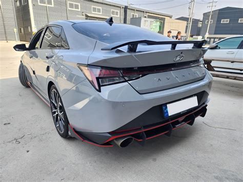 현대 아반떼n 언유즈얼파츠 리어디퓨저 리어컵윙 튜닝 아반떼n 에어댐 바디킷 립댐은 언파댐 언유즈얼파츠로 디퓨져 연장킷 네이버 블로그