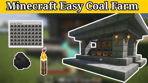 I Make A Coal Farm How To Make Coal Farm In Minecraft Pe Bedrock